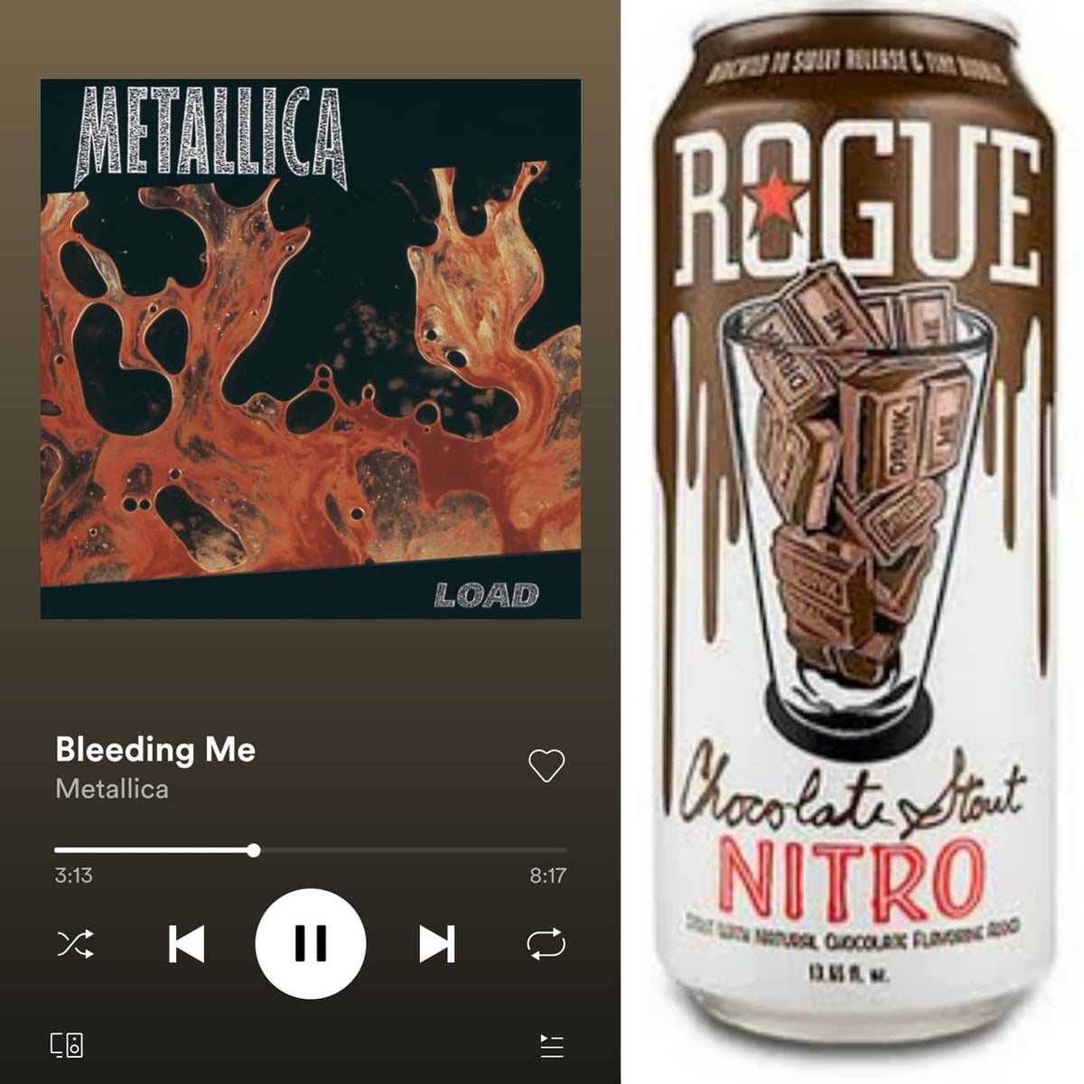 Rogue Brewing - Nitro Chocolate Stout x Metallica - Load – 88 Bamboo