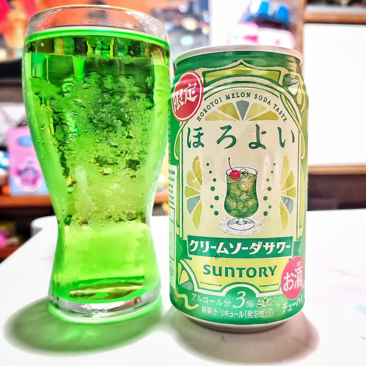 Horoyoi Melon Soda, Chu Hai, Suntory, 3% ABV – 88 Bamboo