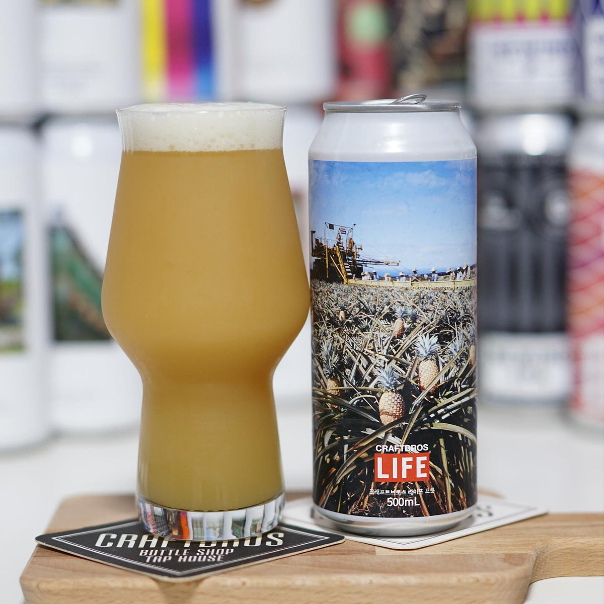 LIFE: Pineapple Farm - Fruit IPA 라이프: 파인애플팜 - 프룻 IPA, Craftbros Brewin ...
