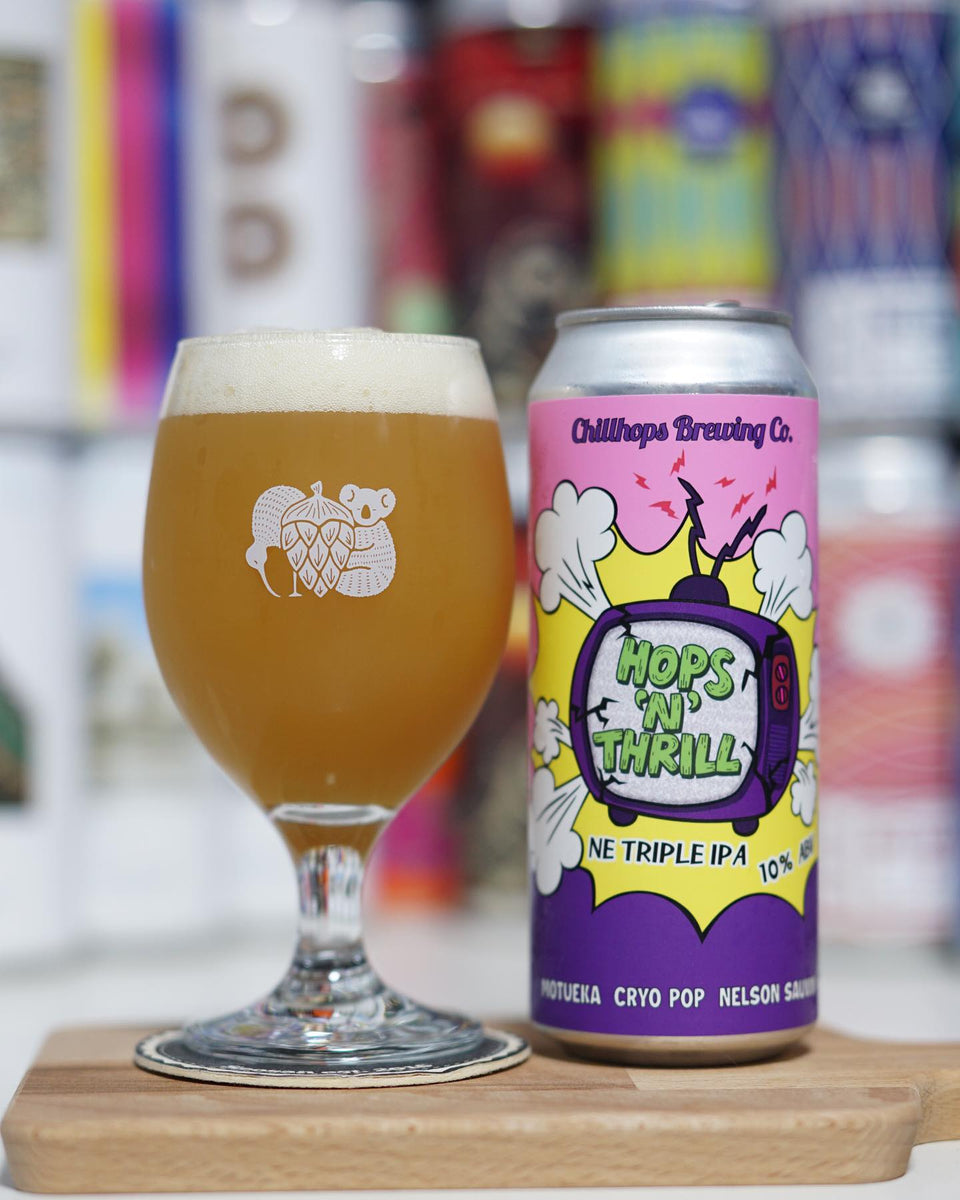 Hops 'N' Thrill - Motueka CryoPoP Nelson Sauvin, IPA, Chillhops Brewin ...