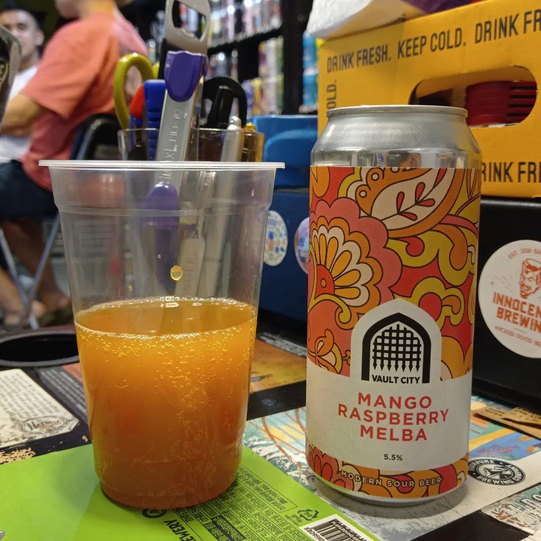 Mango Raspberry Melba Modern Sour Beer, Vault City, 5.5% ABV – 88 Bamboo