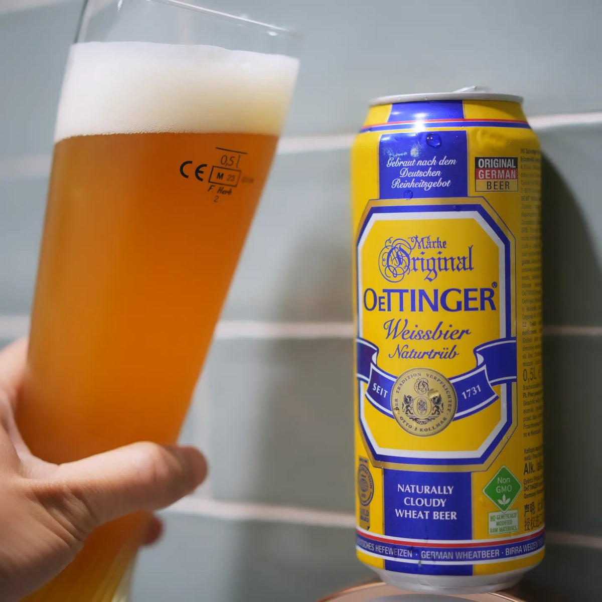 德國歐廷格小麥啤酒 Oettinger Hefeweißbier Naturtrüb / Weissbier, Wheat Beer, Oe ...