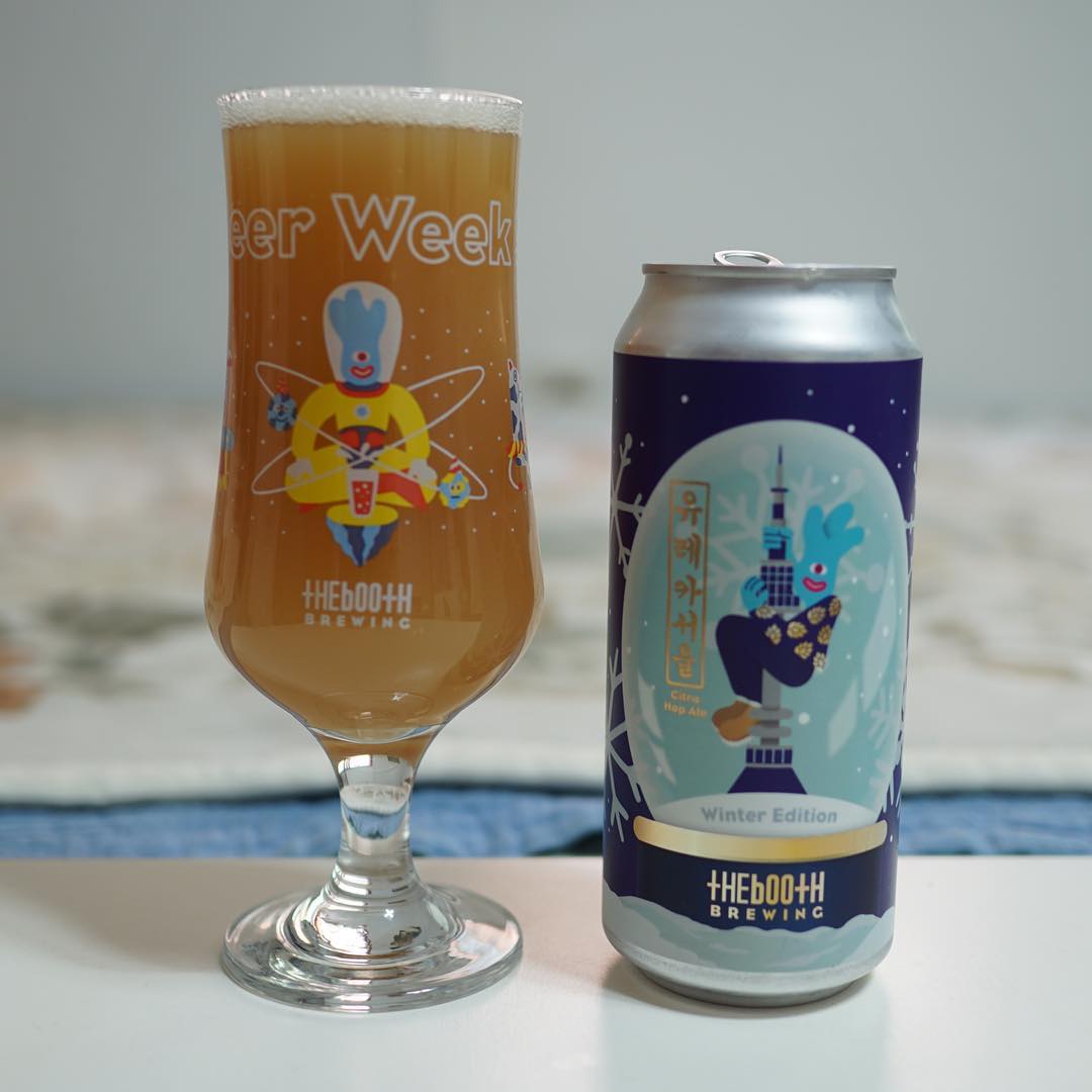 The Booth Brewing Co. Eureka Seoul Citra Hop Ale Winter Edition - New ...