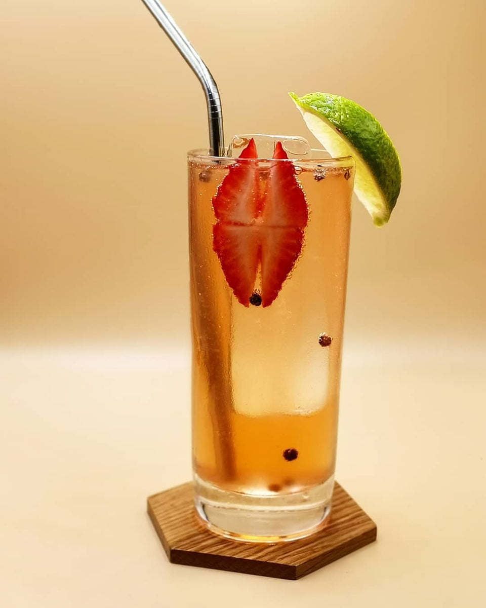 Gin and Tonic with Black Pepper, Shiso, and Strawberry Infused Gin – 88 ...