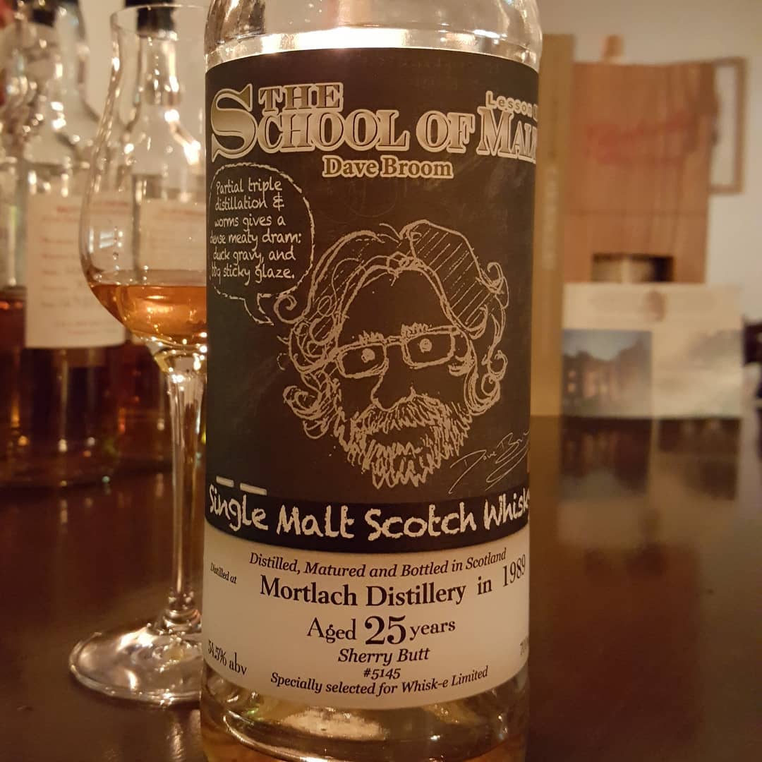 Mortlach 25yo, d.1989, The School of Malt Dave Broom, Sherry butt no ...
