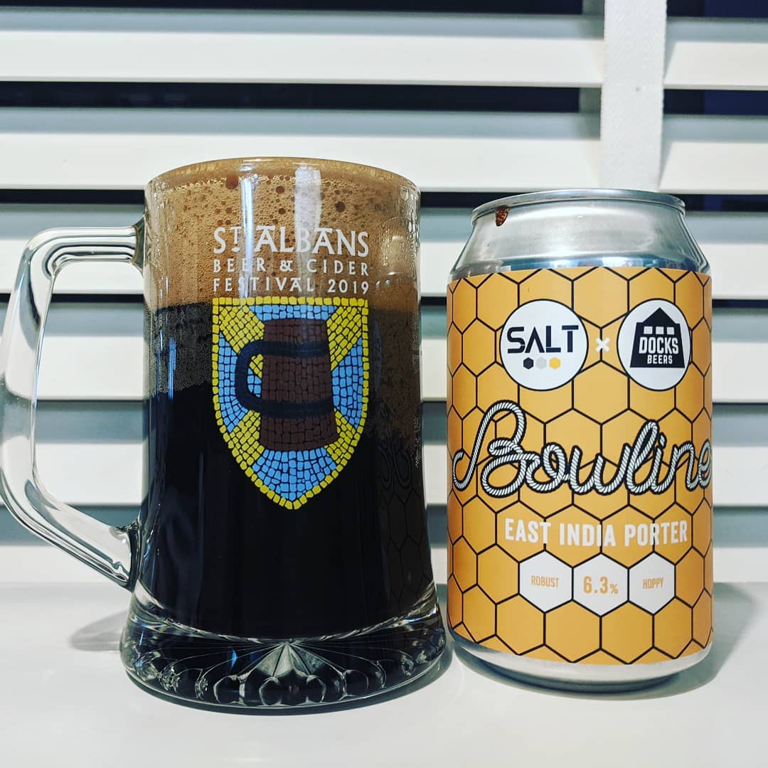 Bowline East India Porter, Salt Beer Factory x Docks Beers, 6.3% ABV ...