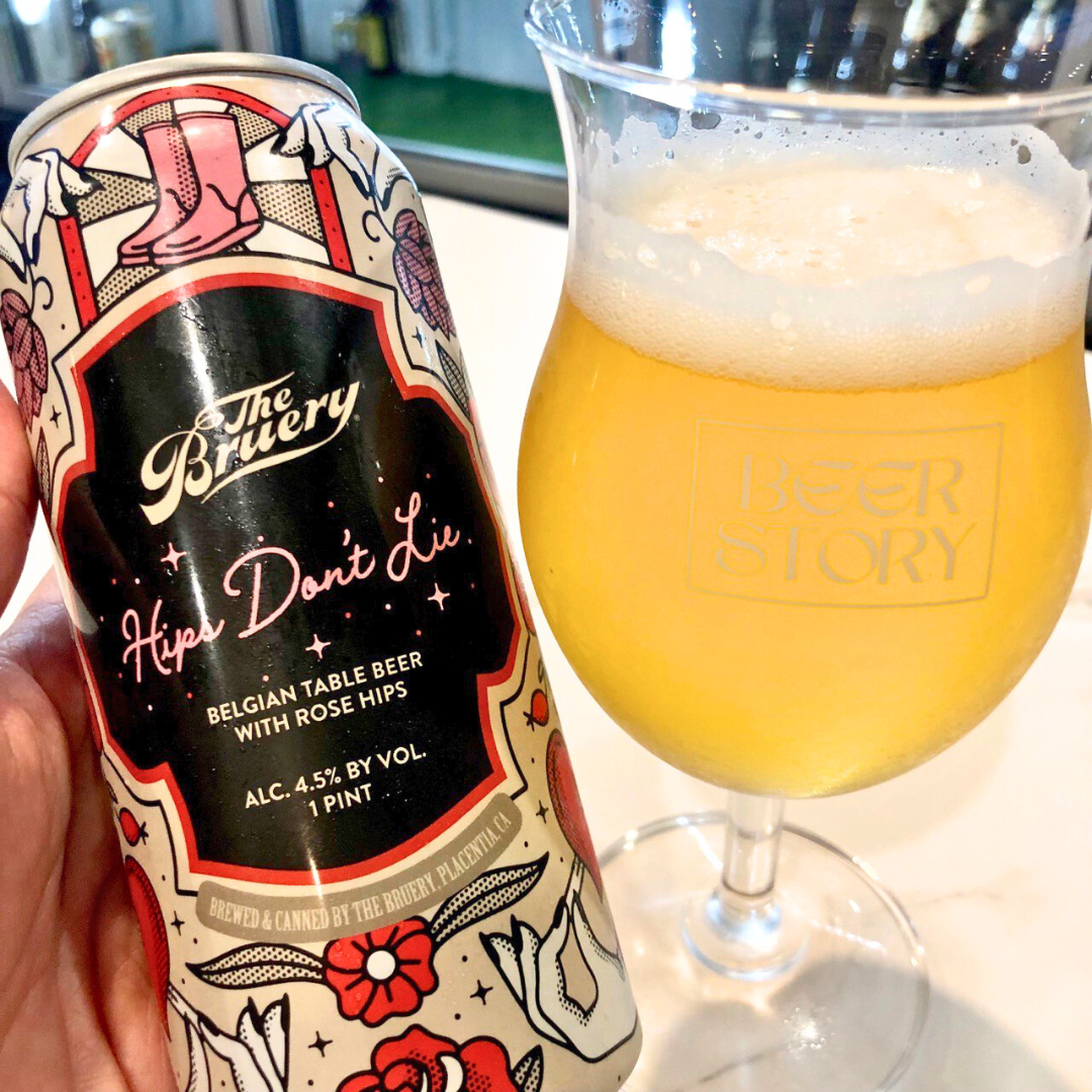 Hips Don’t Lie Belgian Table Beer With Rose Hips, The Bruery, 4.5% ABV ...