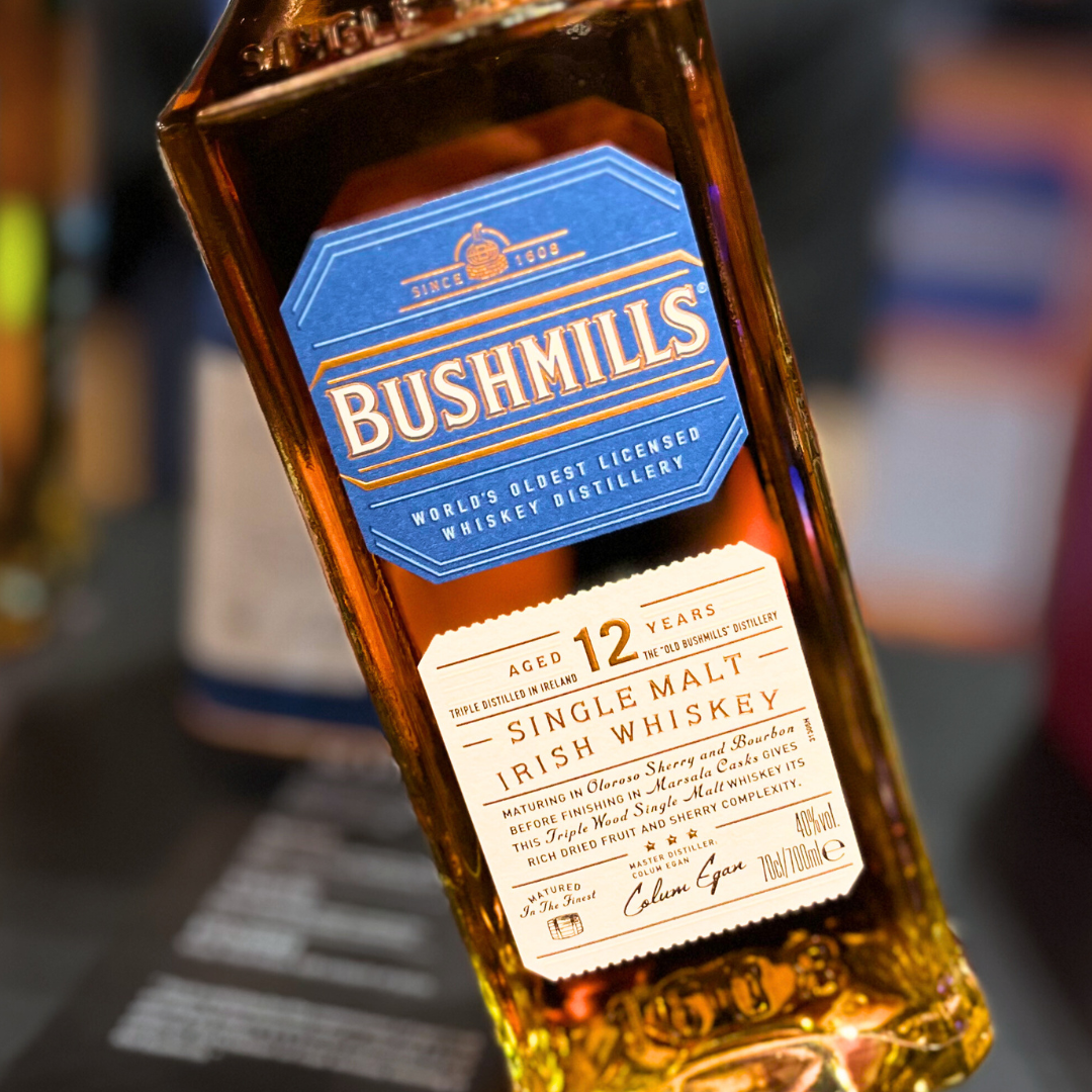 Bushmills 12 Years Old Single Malt Irish Whiskey, 40% ABV – 88 Bamboo