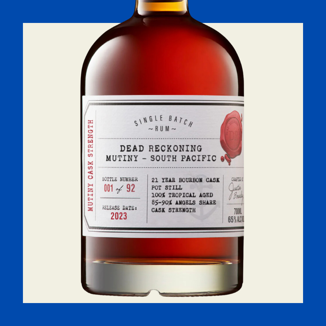 Fiji 2000, 21 Years Old, Dead Reckoning Rum's Mutiny South Pacific – 88 ...
