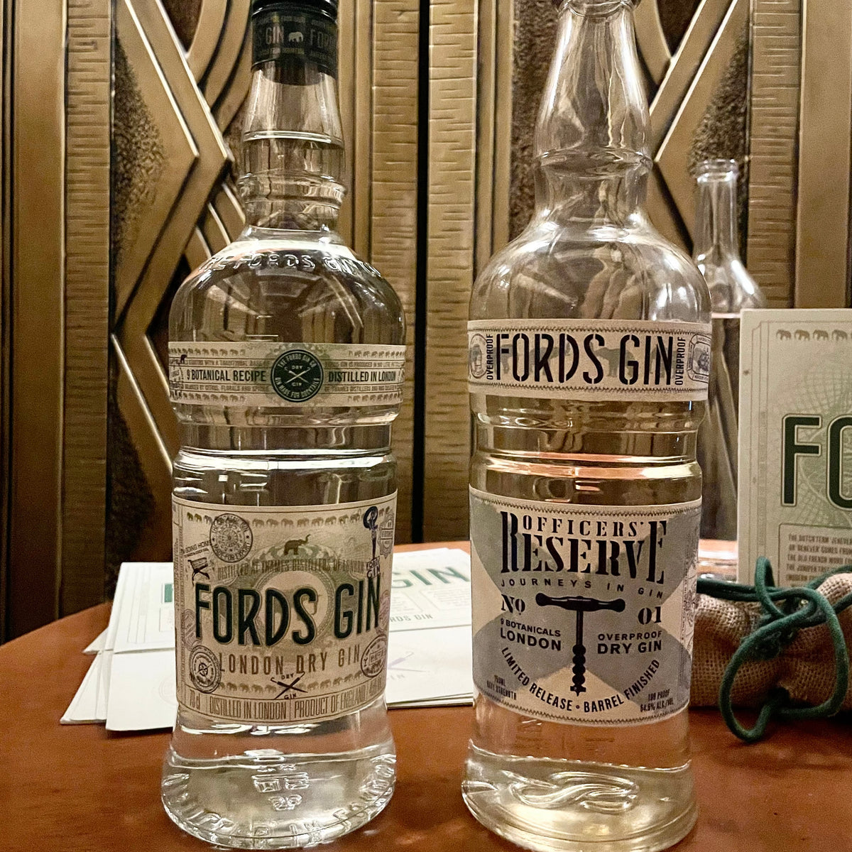 Taste Testing The Bartender's Gin: Fords Gin & Fords Officers' Reserve ...