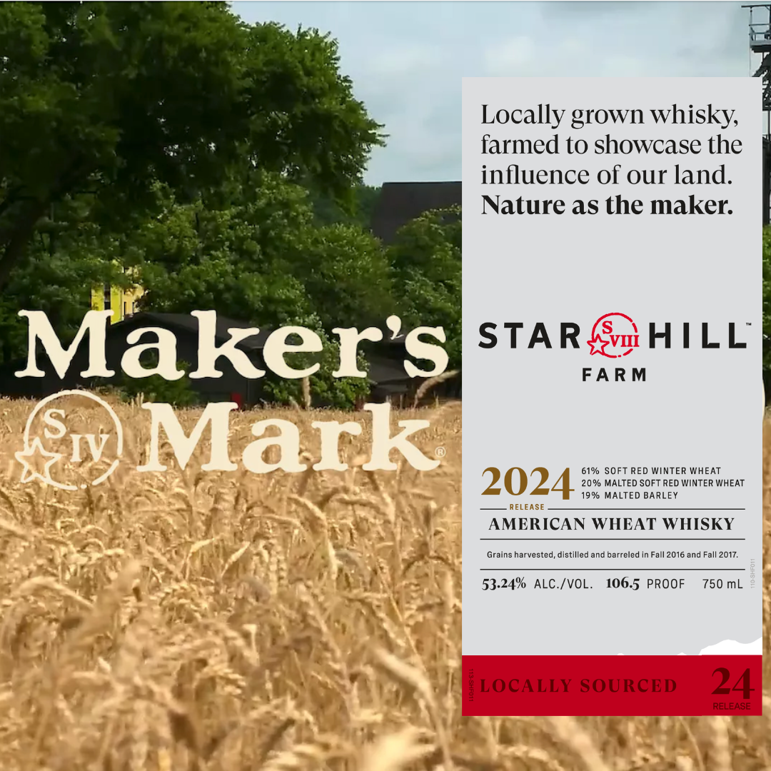 Maker's Mark's New 2024 Star Hill Farm American Wheat Whisky Goes Loca ...
