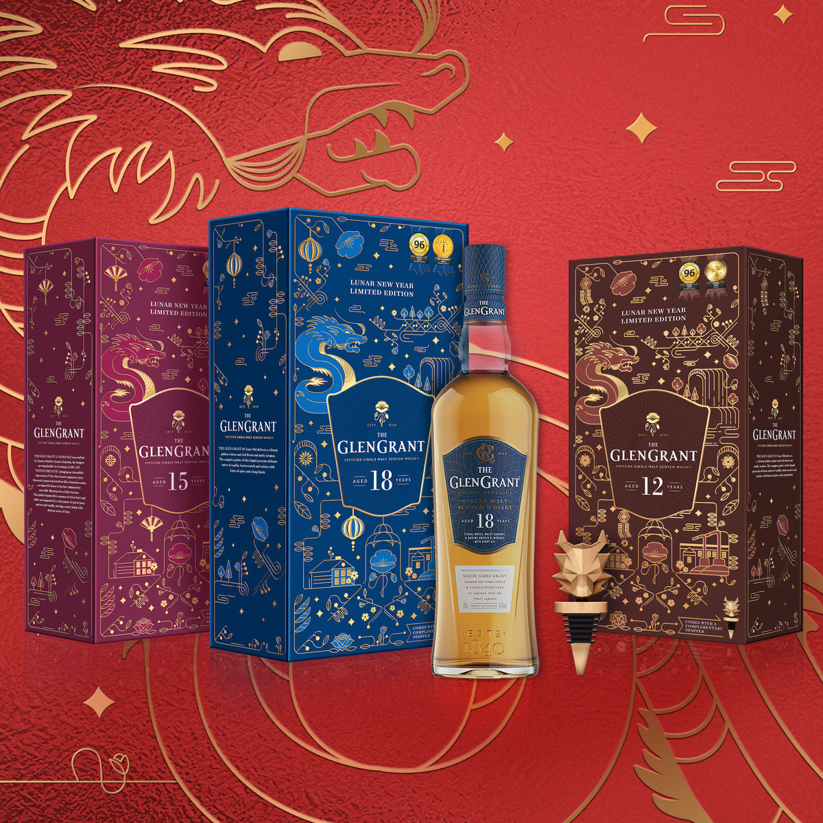 Glen Grant Whisky Hails Lunar New Year With 'Azure Dragon' Gift Set ...