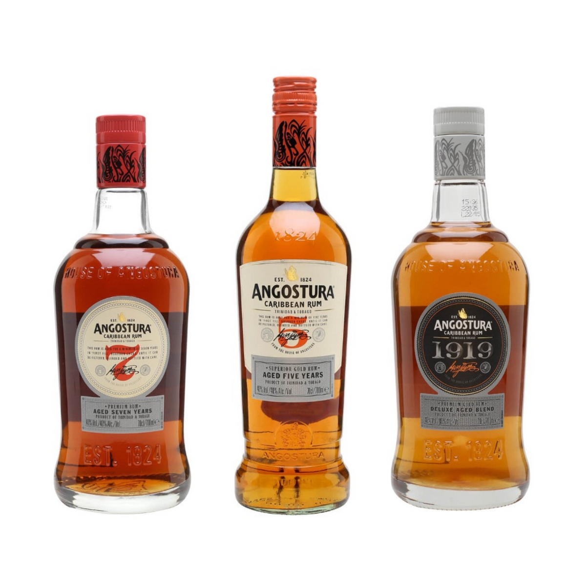 Angostura Rum Vertical (5 Year Old, 7 Year Old, 1919) – 88 Bamboo